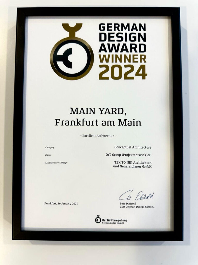 TEK TO NIK "Winner 2024" at the German Design Award - en